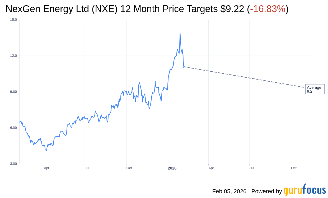 NexGen Energy Ltd (NXE) Stock Price Down 4.56% on Feb 5